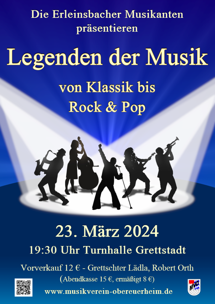 „Legenden der Musik – von Klassik bis Rock & Pop“ am 23. März 2023 in ...